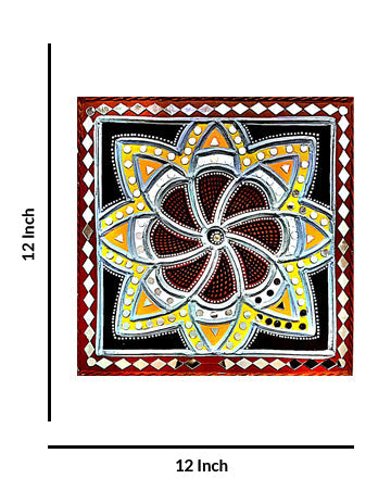Decorative Wall Lippan Art, 12 Inch x 12 Inch – Baystore