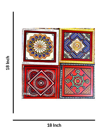 Mandala Lippan Art Display, 18 Inch x 18 Inch – Baystore